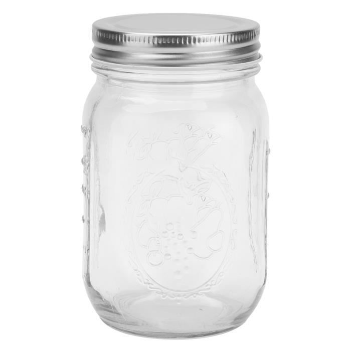 TMISHION bocal en verre avec couvercle Bocal de conservation des ...