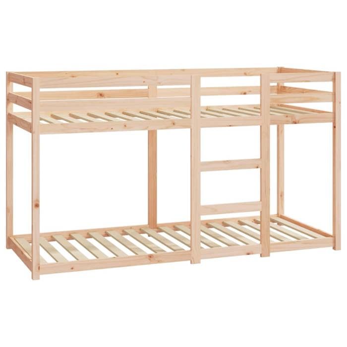 Lit superposé enfant - SALE 2025 - 75x190 cm - Bois de pin massif - 2 ...
