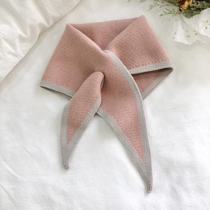 ECHARPE - FOULARD - CHECHE - SNOOD Faucheuse Triangle Contraste Couleur ...