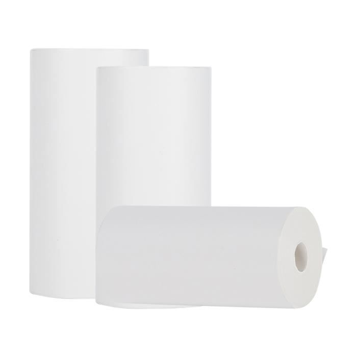 HURRISE Papier d'impression thermique 57x30mm 3 Rouleaux Papier de Reçu ...