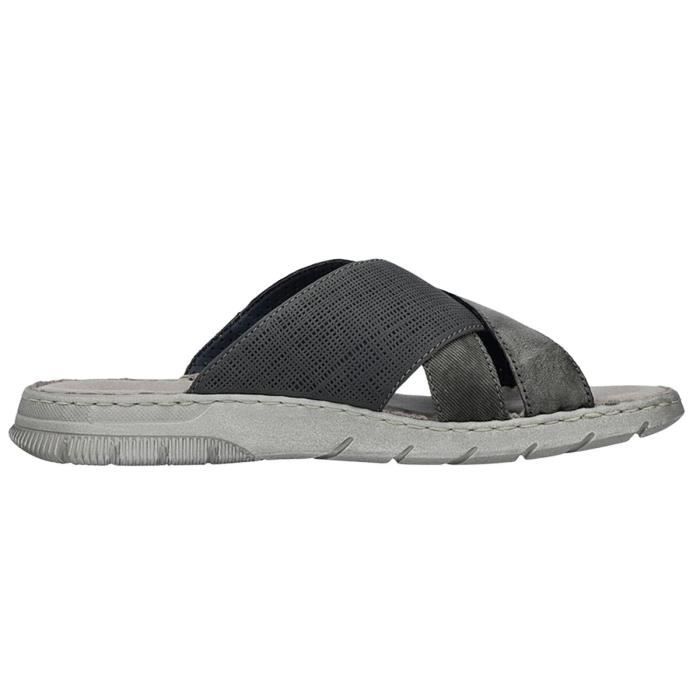 Mules Homme - Rieker - Design Sportif en Similicuir - Confort Maximal ...