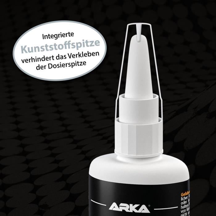 Lot de 3 tubes de colle instantanée extra forte pour métal de 50 g Avec ...