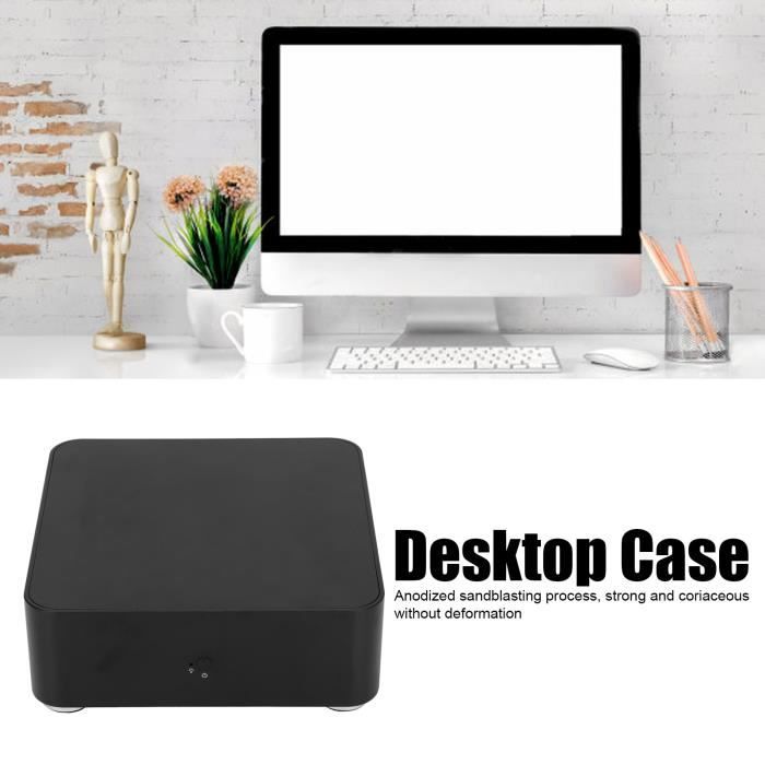 EJ.life boîtier mini ITX Mini boîtier de PC de bureau exquis compact ...