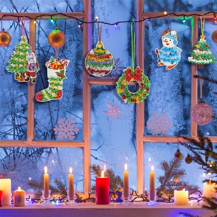 12Pcs DIY Toys Noël, Kit Créatif Décoration de Noël, Manuelle Noel ...