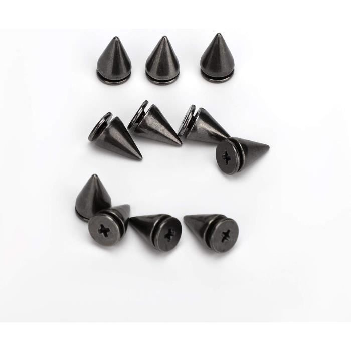 200 Ensembles-Paires 7x9.5mm Bullet Cône Pointes et Goujons en Métal ...