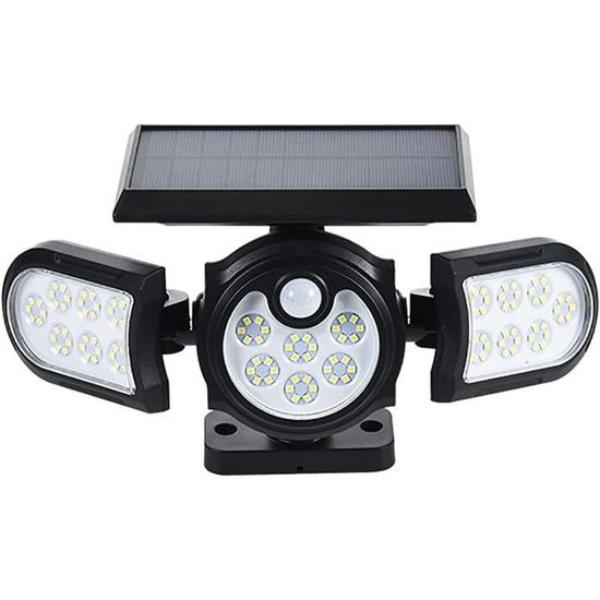 Lampe Solaire Extérieur Ultra Puissante Led Avec Détecteur De Mouvement ...