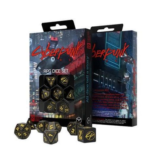 Q Workshop Cyberpunk Red Dice (Set of 7) - Wet Work - Cdiscount Jeux ...