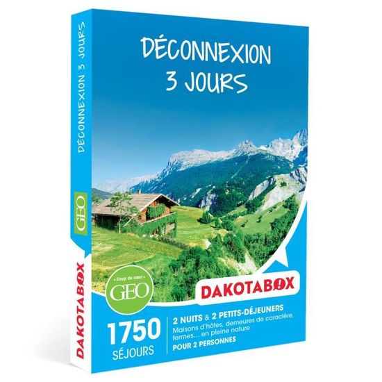 Coffret Cadeau - DAKOTA BOX - Déconnexion 3 jours - 2 nuits avec petits ...