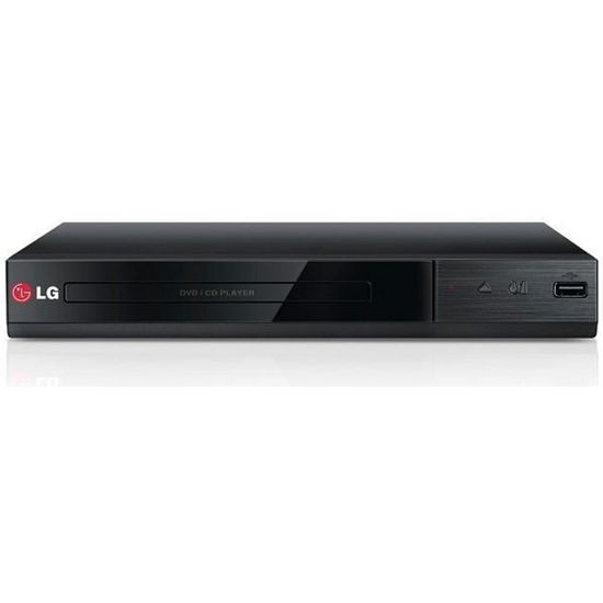Lecteur DVD Full HD LG DP132H de couleur noire, connexions AV HDMI, USB ...