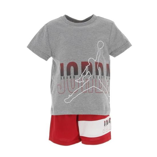Ensemble survêtement Jordan Jumpman Wrap pour enfant - Gris clair - Basket-ball - Manches ...