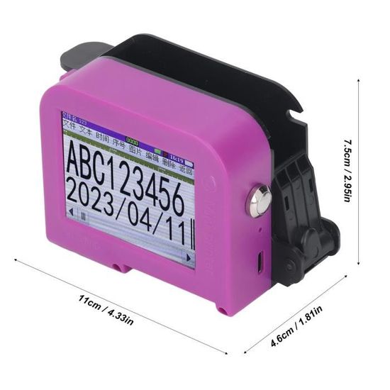 Imprimante Portable Machine De Codage À Jet D'Encre À Séchage Rapide À ...