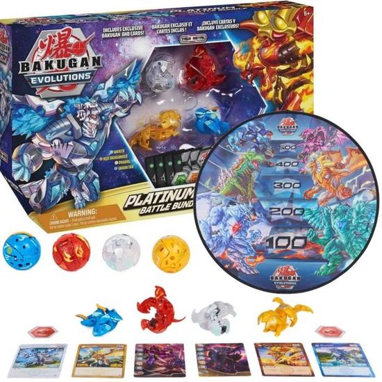 Bakugan Evolutions Platinum Battle Bundle Figures Cards BakuCores Mat ...