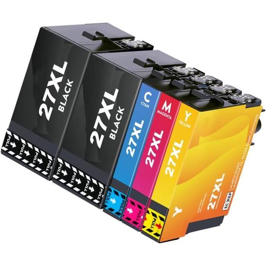 27Xl Cartouches D'Encre Remplacer Pour Epson 27 27Xl Compatible Avec Epson Workforce Wf-7210Dtw ...