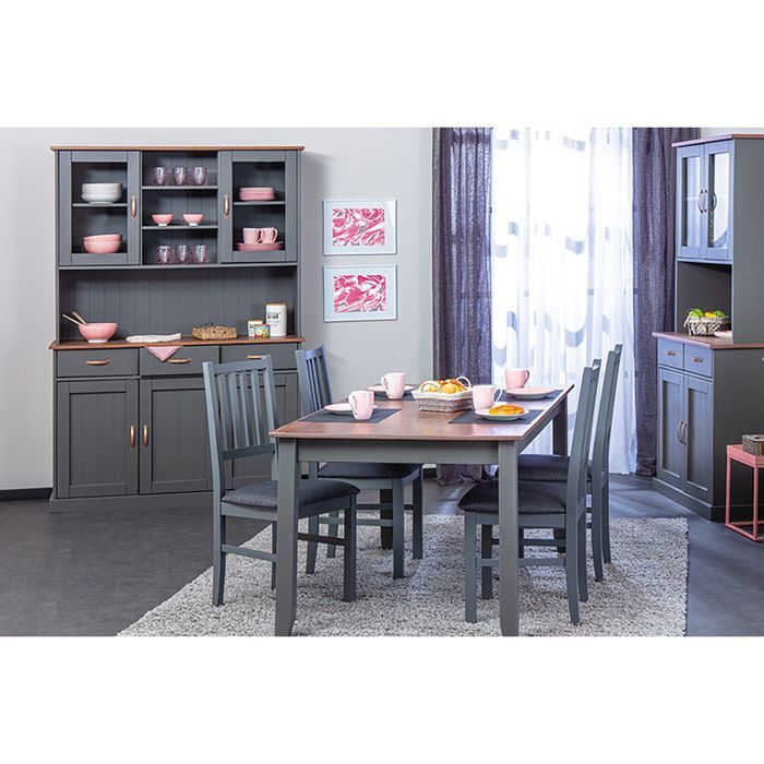 MELINA - Ensemble Séjour avec Table 160cm + 2 Vaisseliers - Cdiscount ...