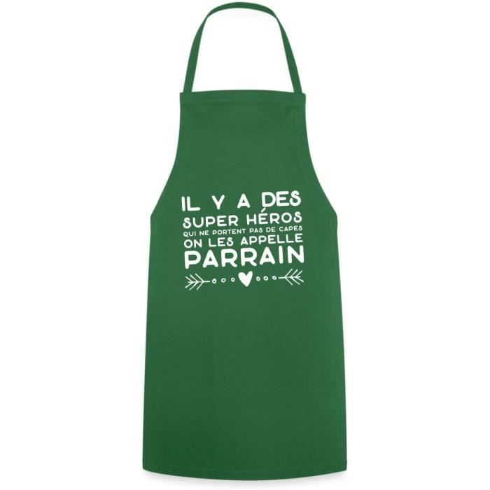 Super Héros Sans Cape Parrain - Humour Pour Super-Héros Tablier De ...
