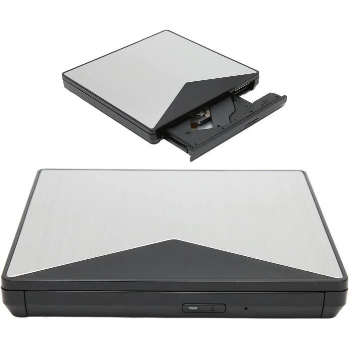 Lecteur DVD Externe, USB3. 0 Lecteur de DVD Portable, Graveur de ...