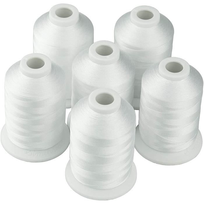 FIL A BRODER OU A COUDRE Lot de 6 fils à broder en polyester pour ...