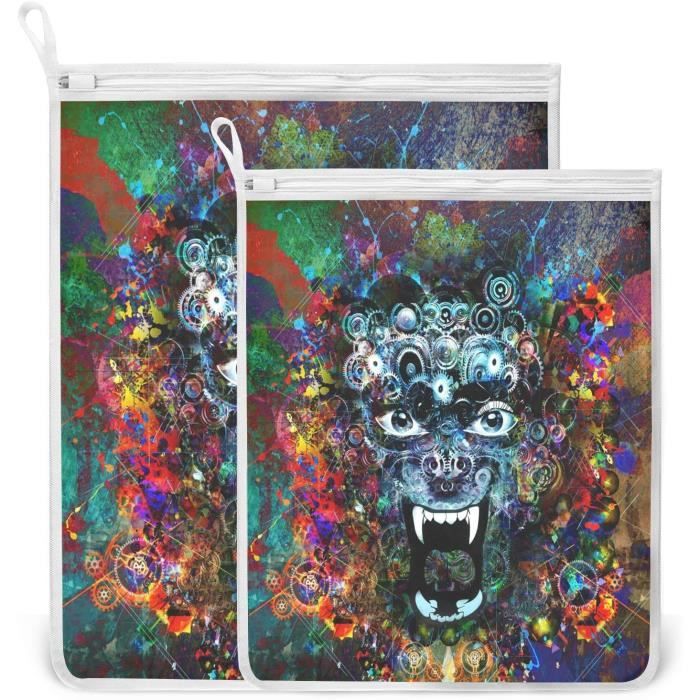Art Loup Animal Filet À Linge Machine À Laver Sac De Lavage Du Linge À ...