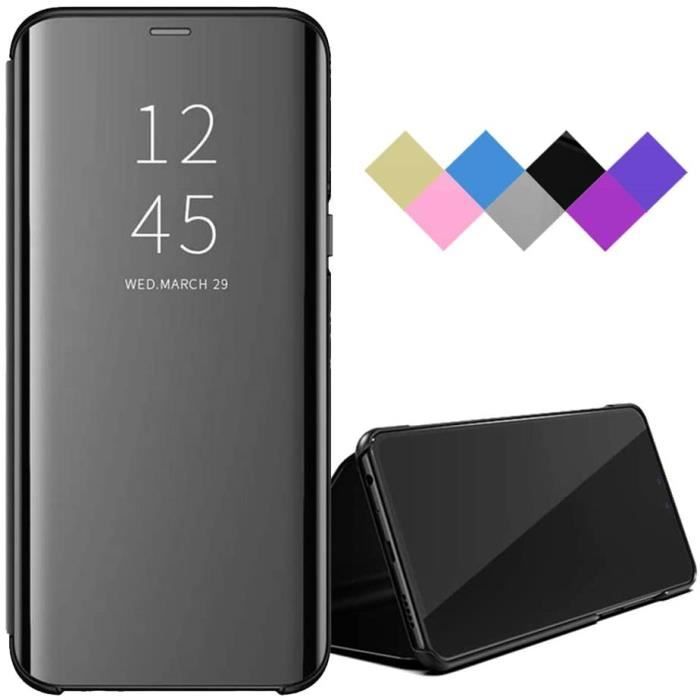 Coque Huawei Y5P/Y5 Prime 2019/Honor 9S Cover Miroir Flip Standing ...