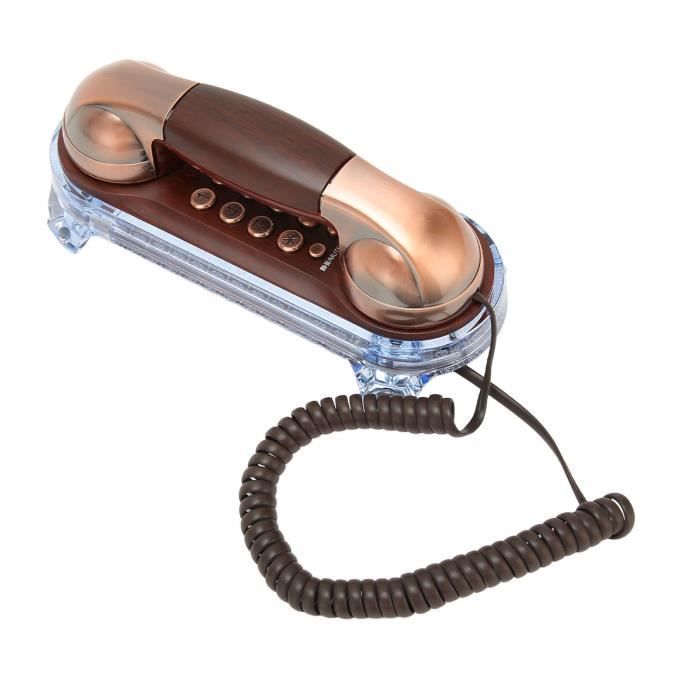 Téléphone Filaire Téléphone Fixe Rétro Filaire Téléphone À Domicile ...