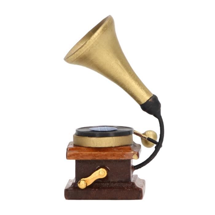 Drfeify gramophone de maison de poupée Drfeify Phonographe de maison de ...
