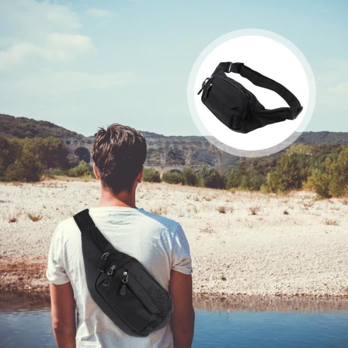 Loisirs Hommes Sac à poitrine Oxford Cross Cross Body Sac Décoratif Sac ...