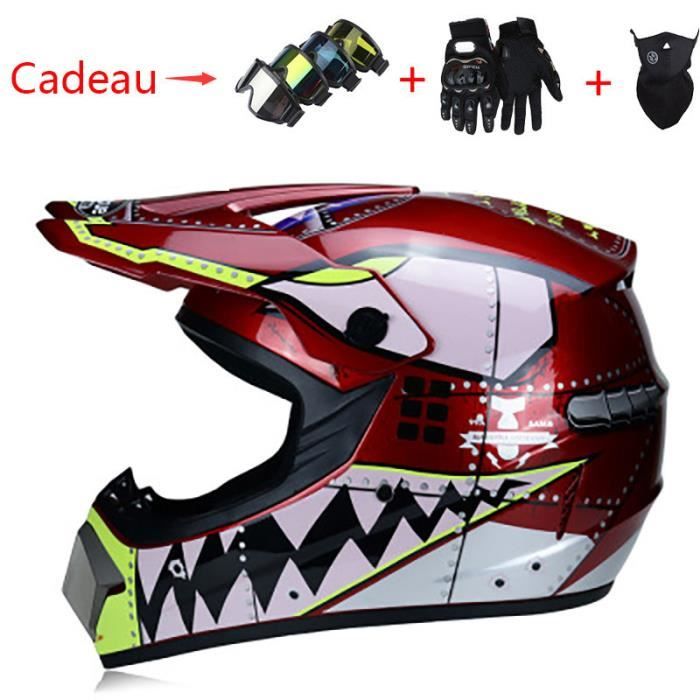 Casque moto Casque hors route Poids léger Casque intégral Casque de ...