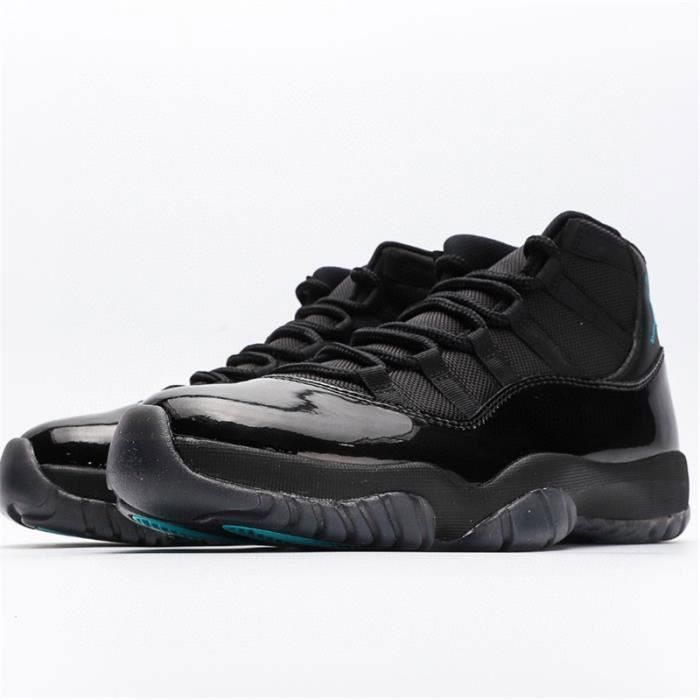 Air Jordan 11 High Top Black Black - Cdiscount Chaussures