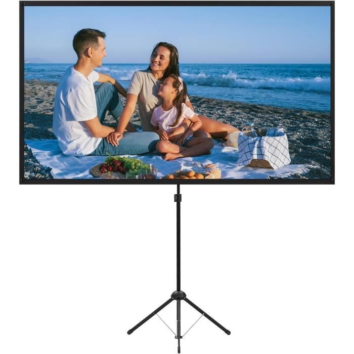Écran De Projection 100 Pouces, 4K Hd 16: 9 Écran De Projecteur Avec ...