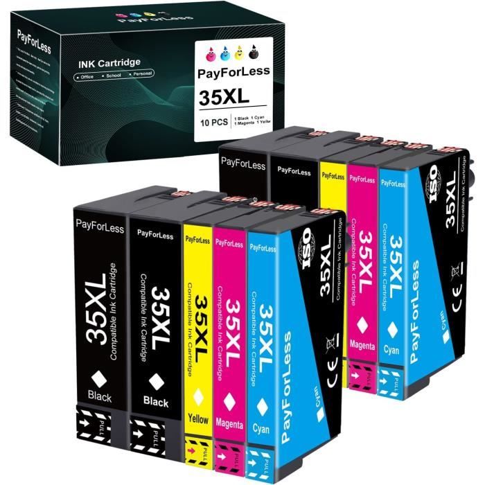 35Xl Cartouches Encre Pour Epson 35 35Xl Pour Epson Workforce Pro Wf ...