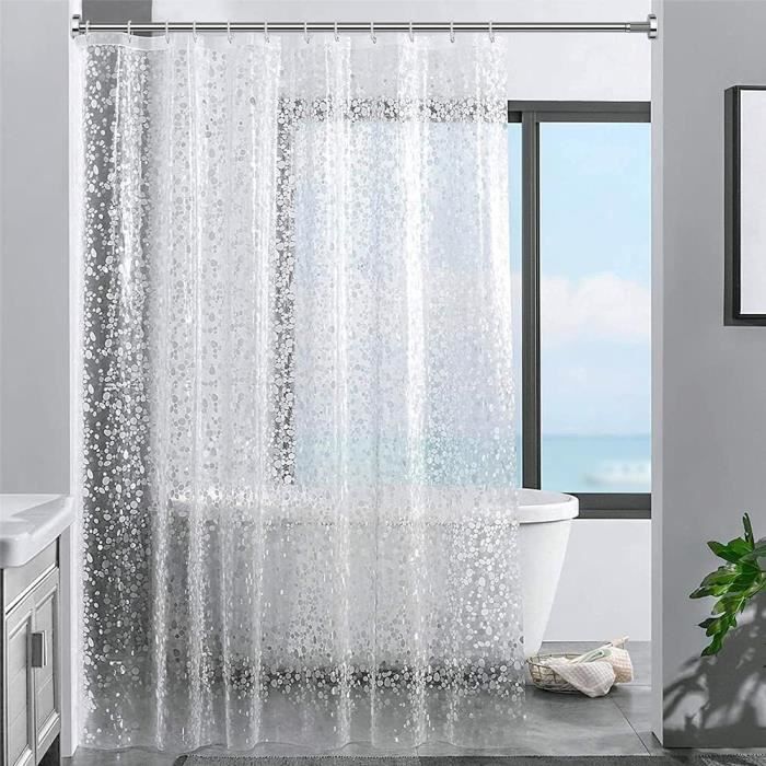 Rideaux de Douche EVA 3D Motif de Pierre, 180 x 200 cm Rideau de Bain ...