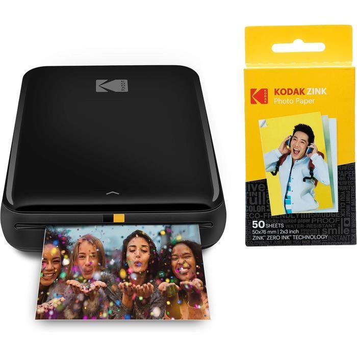 KODAK Step Imprimante , Imprimante ZINK Zero Ink mobile sans fil et ...
