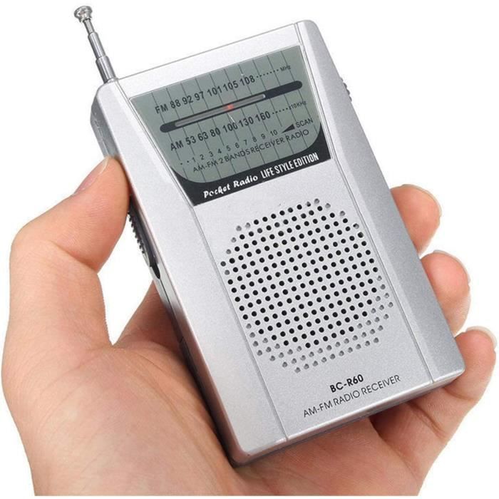 Radio Portable Avec Antenne Télescopique, Mini Radio Am-Fm À 2 Bandes ...
