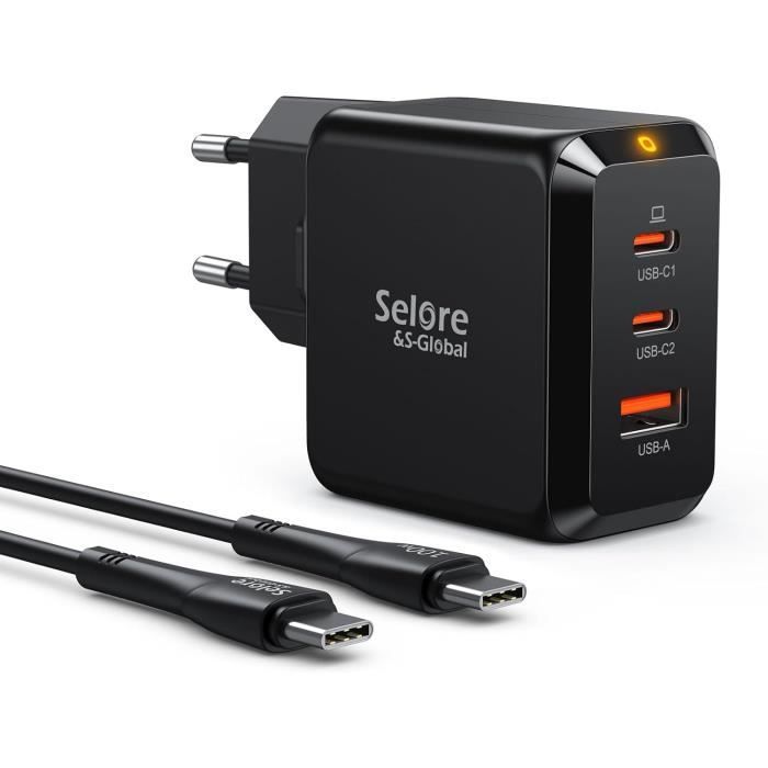 Station Recharge GaN Chargeur USB-C 65W LENCENT Technologie GaN - 5 ...