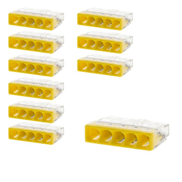 Lot de 10 bornes S2273 - Connexion rapide - 5 conducteurs - fils ...