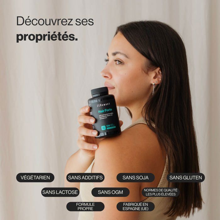 Hair Forte avec Acides Aminés Issus Millet, Palmier Floride, Biotine ...