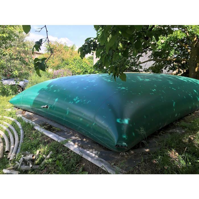 Citerne souple 2m3 / 2 000L - Récupérateur eau de pluie - Bâche souple ...