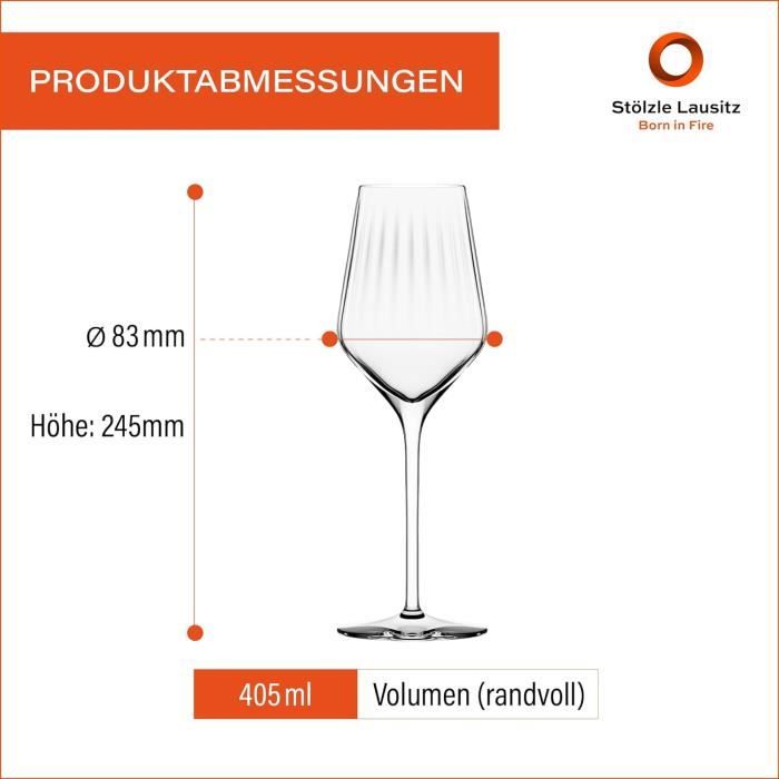 Stölzle Symphony Lot De 6 Verres À Vin Blanc En Cristal[n2626] - Cdiscount Maison
