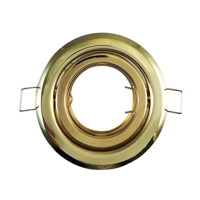 Collerette orientable Dorée GU10 / MR16 - Cdiscount Maison