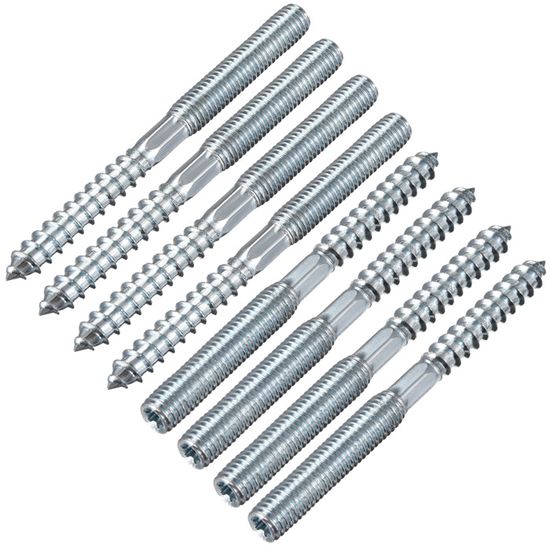 Vis Double Filetage SOURCING MAP 8Pcs M8 90mm Longueur Boulon Double ...