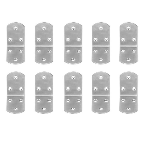 Akozon 10pcs Equerre Inox Renforcée Connecteur pour Meuble - Coin ...