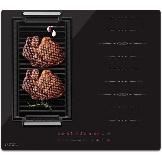 Plaque à Induction 4 Foyers - 59cm Plaque de Cuisson Electrique - 2 ...