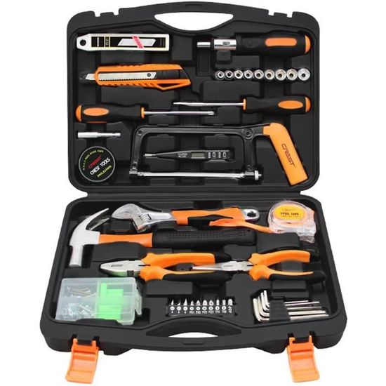 Mallette à outils 108 pièces dans une mallette de rangement pour la ...