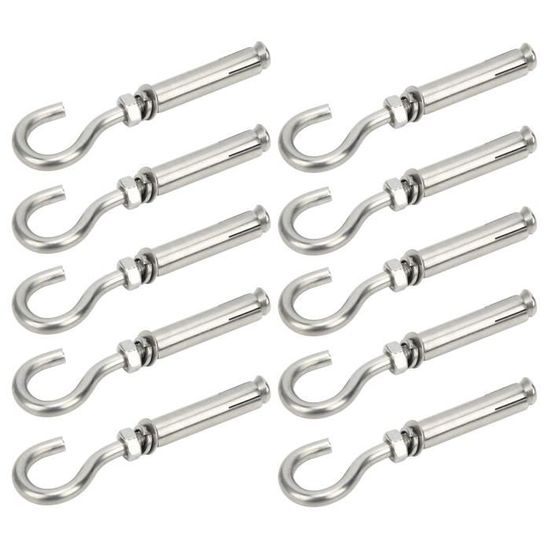 Cikonielf Crochets d'expansion Lot de 10 Boulons D'expansion en Acier ...