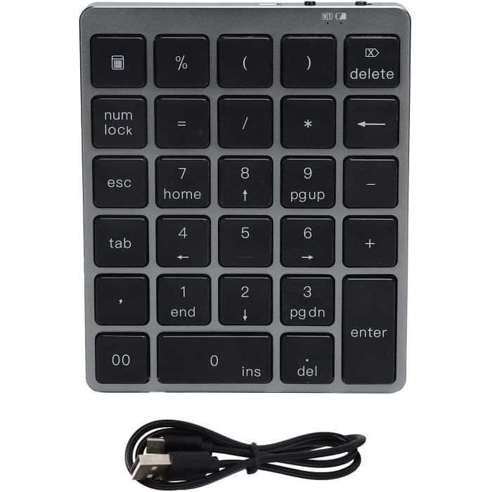 Pavés Numériques sans FilClavier Numérique Mécanique Bluetooth 3.0 28 ...