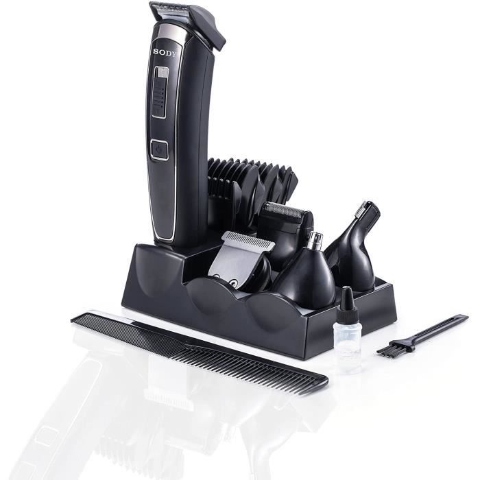 Grooming Tondeuse à barbe électrique professionnelle pour homme 11 en 1 ...