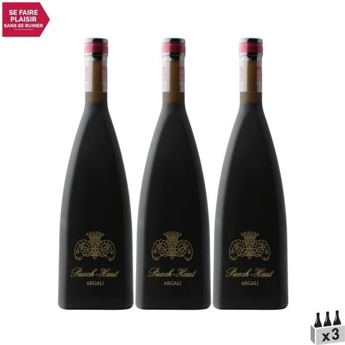 Puech Haut Argali Rouge 2019 - Lot de 3x75cl - Château Puech Haut - Vin ...