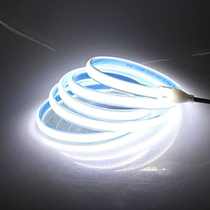 5M Bande Led Cob 220V Exterieur Etanche Ip67 Blanc Froid Avec ...
