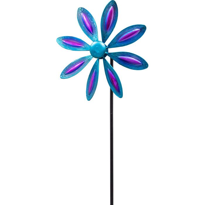 Girouette HQ Metal Wind Spinner: Single Flower 110242 Multicolore 24 x ...