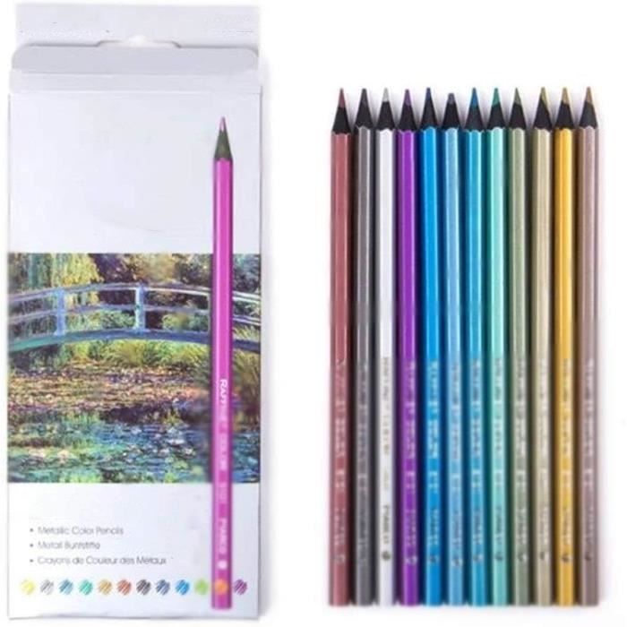 Crayon De Couleurs Set Remplissage En Bois Noir Crayon Et Coloring ...